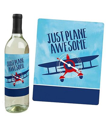 Big Dot of Happiness Taking Flight - Airplane - Party Decor - Wine ...