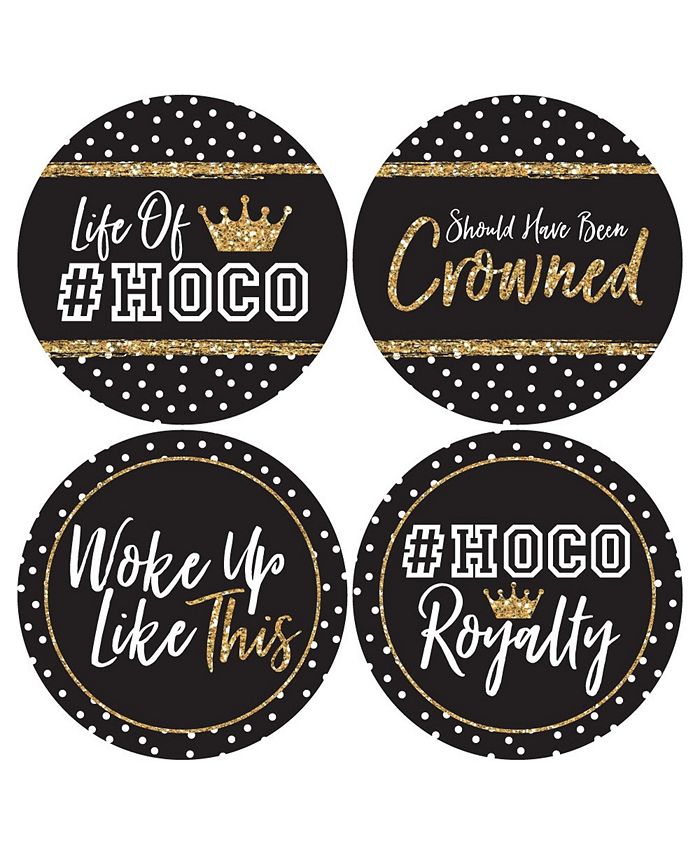 Big Dot of Happiness Hoco Dance - Homecoming Funny Name Tags - Party ...