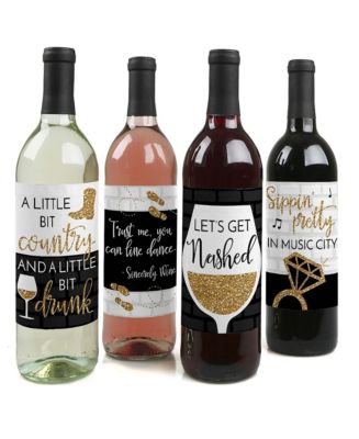 Big Dot of Happiness Nash Bash - Bachelorette Party Decor - Wine Bottle ...