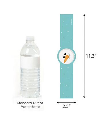 Big Dot of Happiness Let It Snow - Snowman Party Supplies Christmas DIY ...