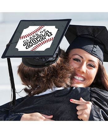 Big Dot of Happiness Grad Baseball - 2024 Graduation Cap Decorations ...