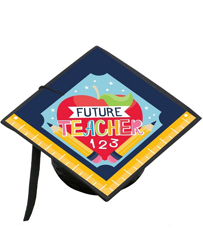 Big Dot of Happiness Teacher Grad - Education Graduation Cap ...