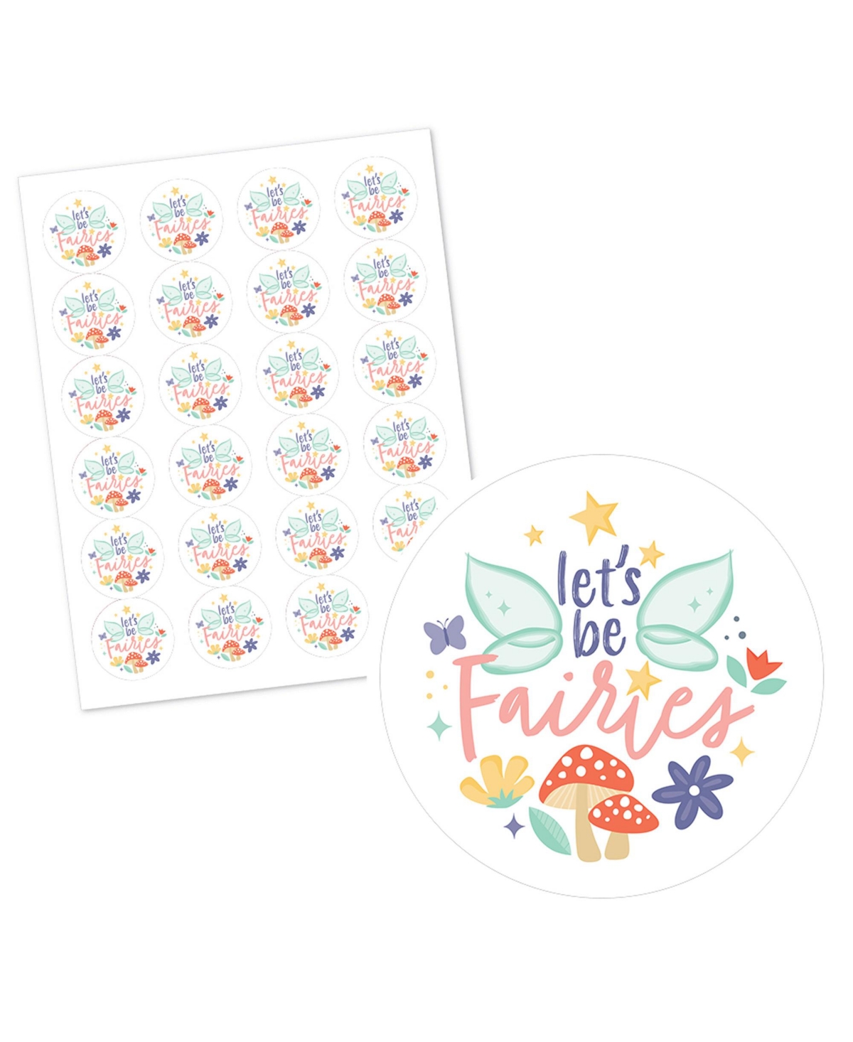 Big Dot Of Happiness Let's Be Fairies - Fairy Garden Birthday Party ...