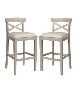 Hillsdale Furniture Bayview Non-Swivel Bar Height Stool Set of 2 - Macy's
