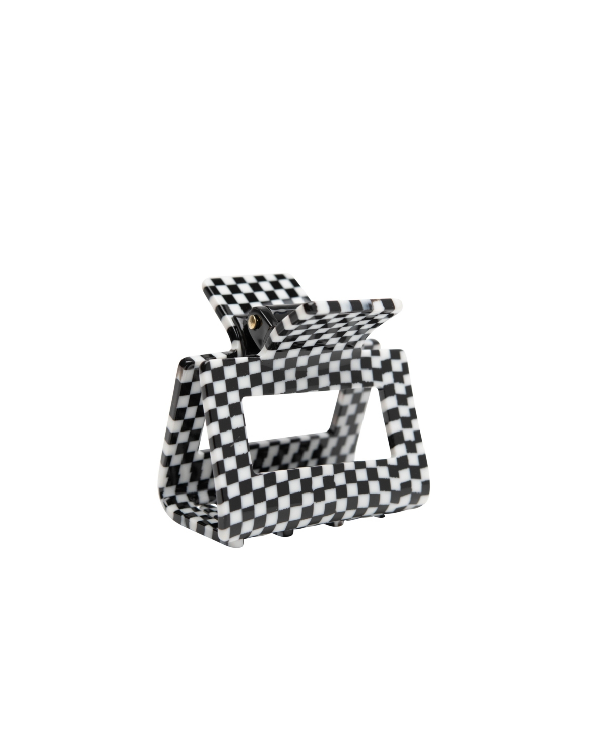 Dreamstate Black And White Checkered Trendy Claw Clips In Checkers ...