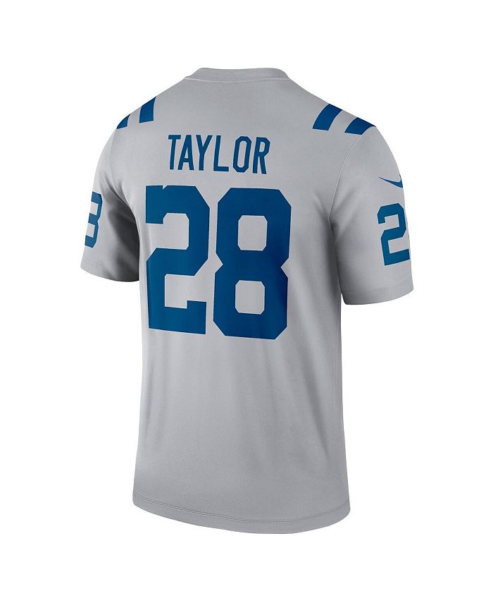 Nike Men's Jonathan Taylor Gray Indianapolis Colts Inverted Legend ...