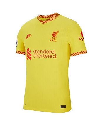 Nike Men's Yellow Liverpool 2021/22 Third Vapor Match Jersey - Macy's