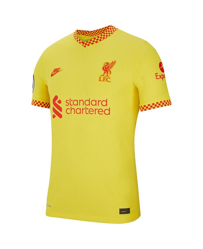 Nike Men's Yellow Liverpool 2021/22 Third Vapor Match Jersey - Macy's