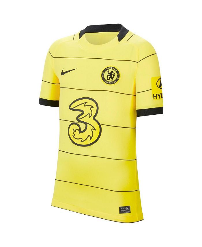 Nike Big Boys Yellow Chelsea 2021/22 Away Breathe Stadium Jersey - Macy's