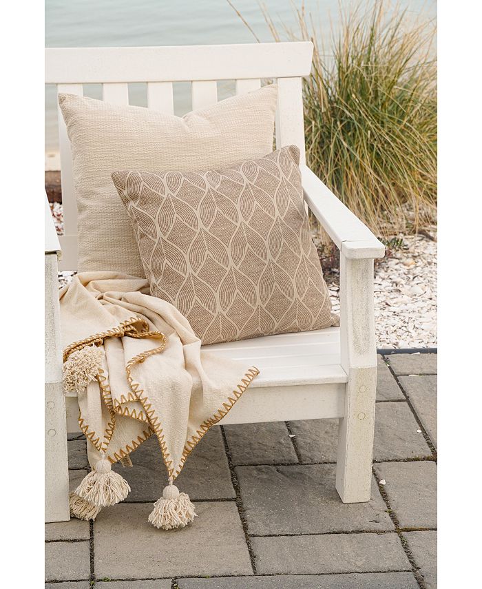 Anaya Home Natural Waves Large Outdoor Pillow - Macy's
