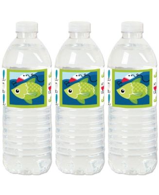 Let's Go Fishing - Fish Water Bottle Sticker Labels - 20 Ct - Macy's