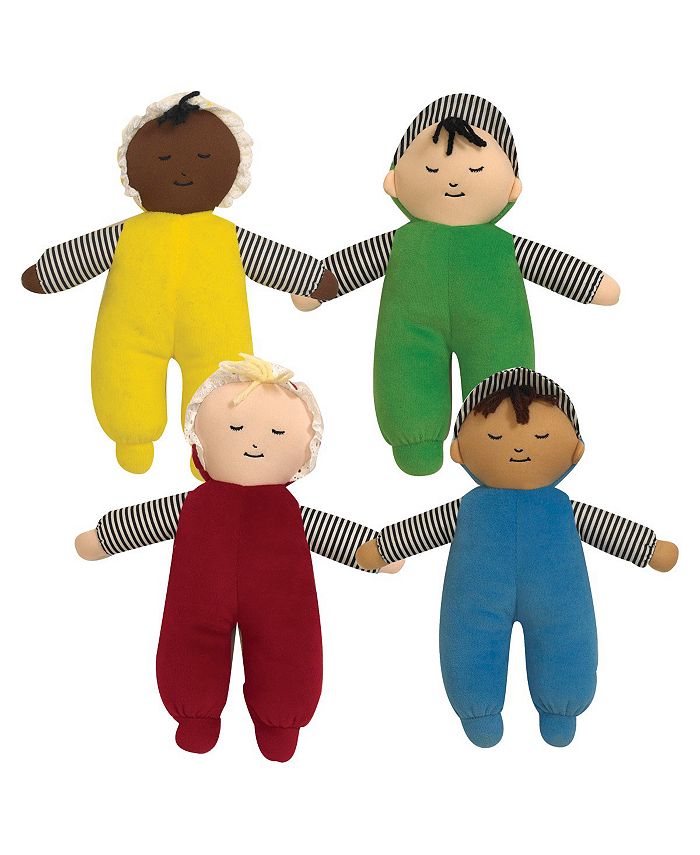 Kaplan Early Learning Company Sweet Soft Fabric Kuddle Set with 4 Dolls ...