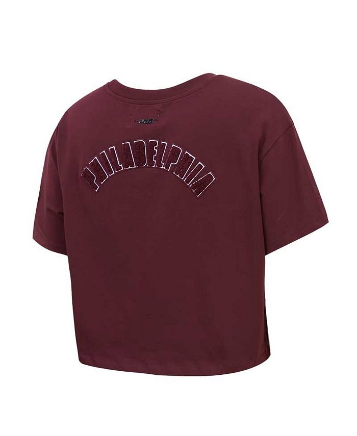 Pro Standard Women's Maroon Philadelphia Phillies Classic Team Boxy ...