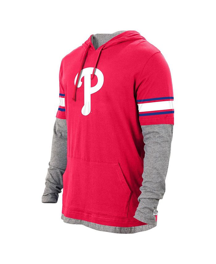 New Era Men's Red Philadelphia Phillies Twofer Pullover Hoodie - Macy's