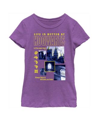 Girl's Harry Potter Life is Better at Hogwarts Child T-Shirt - Macy's