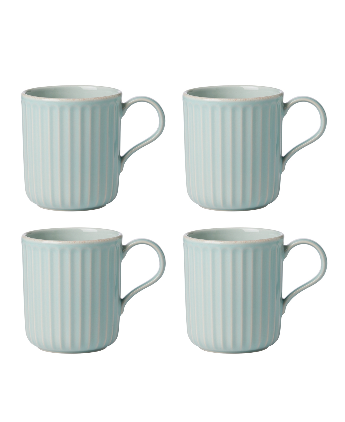 Click here for Lenox French Perle Scallop Mugs  Set of 4 - Lite B... prices