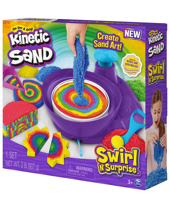 Kinetic Sand Swirl N Surprise Sand Kit English Version - Macy's