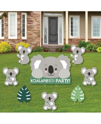 Big Dot of Happiness Koala Cutie Lawn Decorations Bear Birthday Party ...