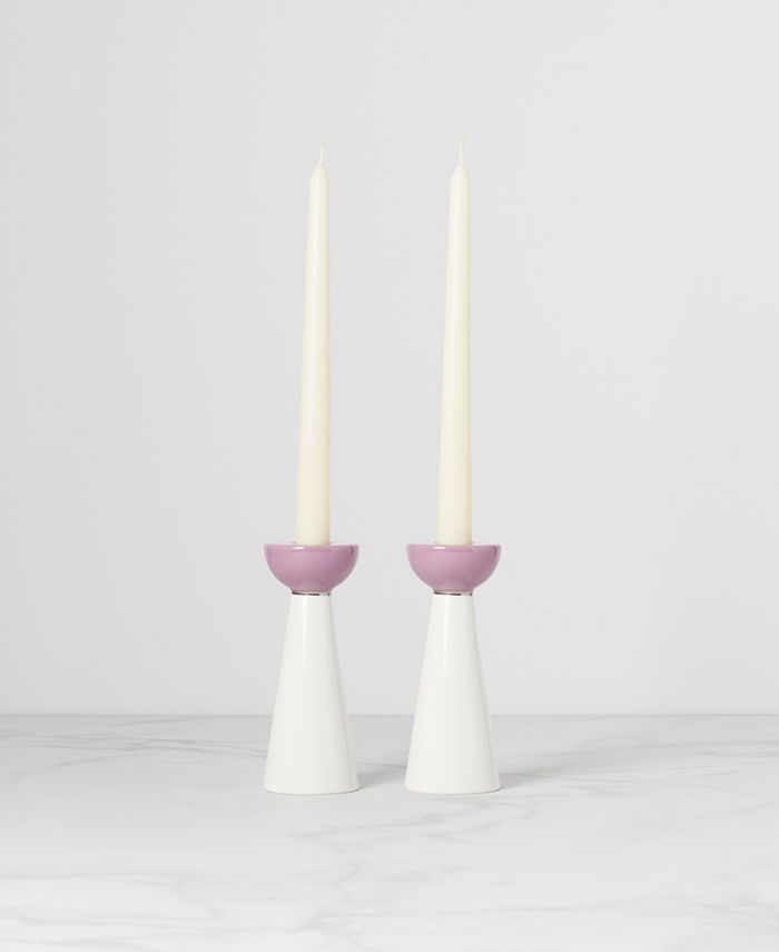 kate spade new york Oak Street Candlestick 2 Piece Set - Macy's