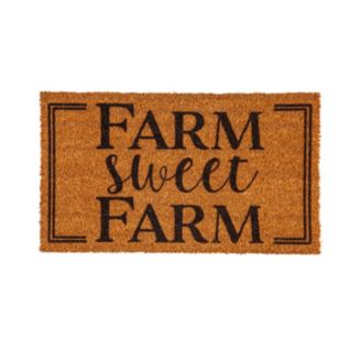 Evergreen Farm Sweet Farm Indoor Outdoor Natural Coir Doormat 1'4"x2'4 ...