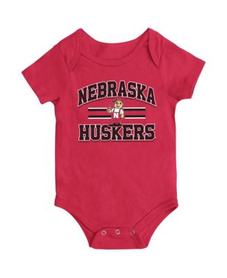 Newborn and Infant Boys and Girls Colosseum Scarlet Nebraska Huskers ...