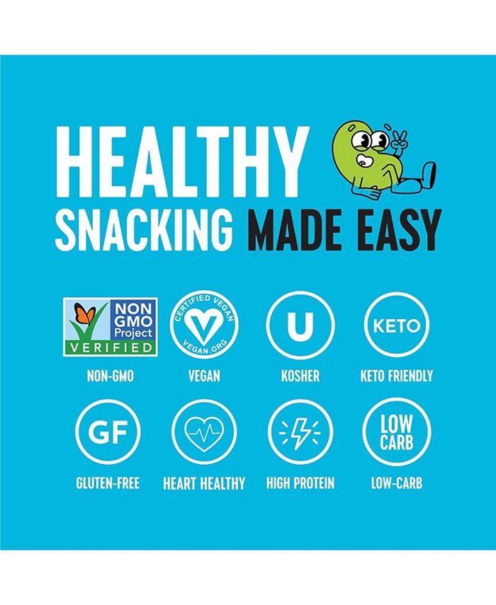 The Only Bean Crunchy Roasted Edamame (Variety Pack), Healthy Snacks ...