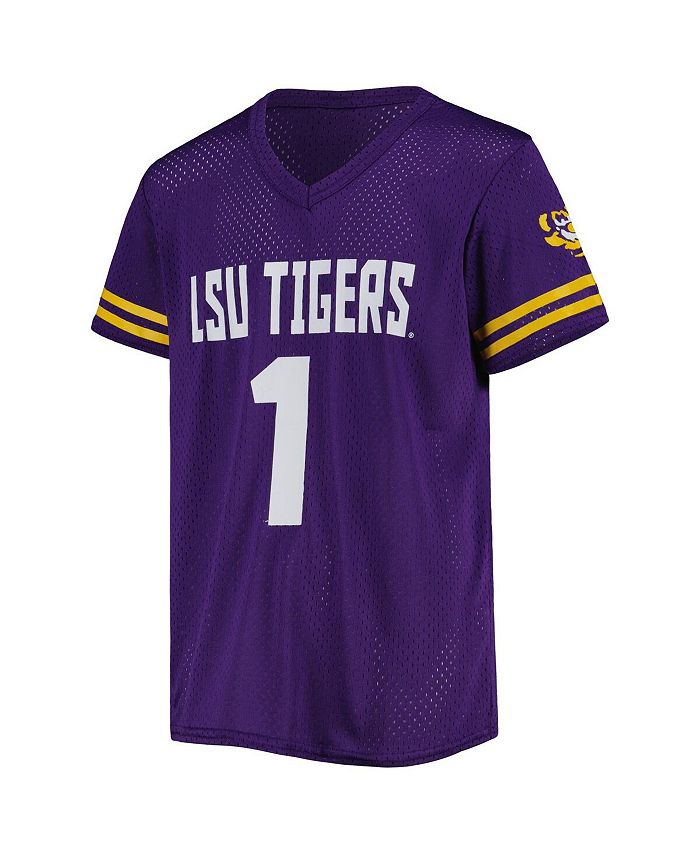 Colosseum Big Boys Purple, White LSU Tigers Football T-shirt and Pants ...