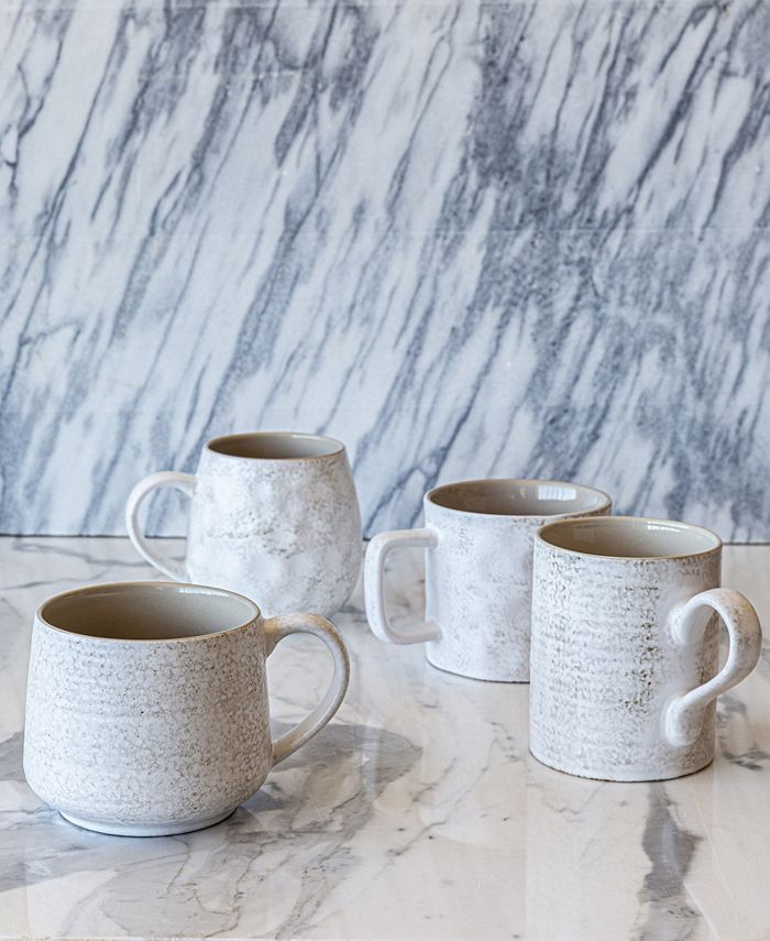 Over and Back Honeysuckle Mugs, Set of 4 - Macy's