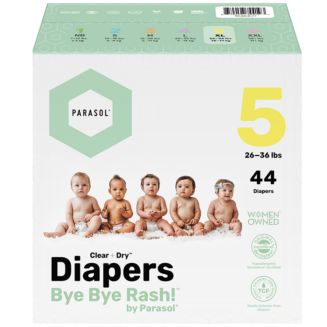 Parasol Kids Clear+Dry Natural Disposable Diapers - Gift Bundle - 3 ...
