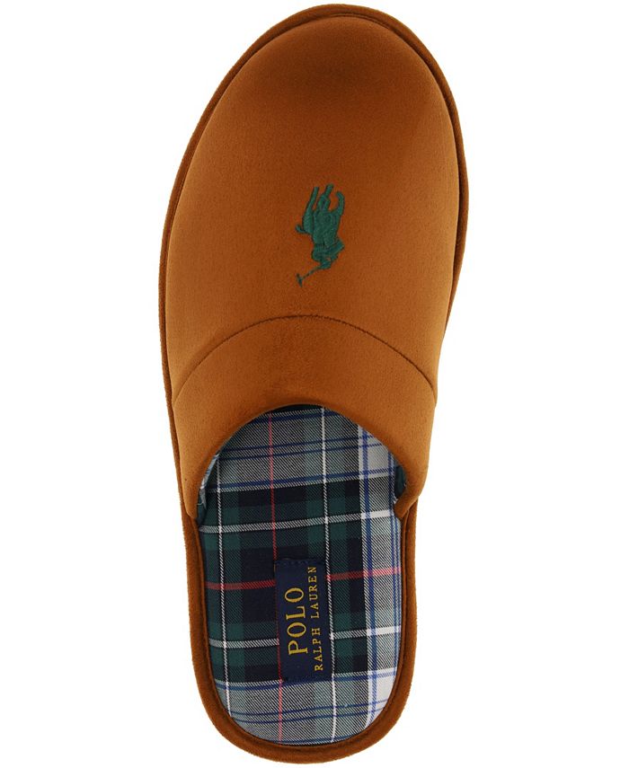 Polo Ralph Lauren Men's Klarence Plaid Scuff Slipper - Macy's