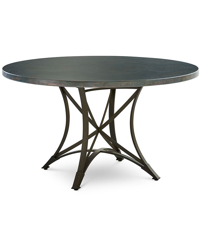 Furniture CLOSEOUT! Laredo Copper Verde 54" Round Dining Table - Macy's