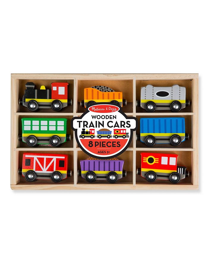 Melissa and Doug Melissa & Doug Wooden Train Cars & Pieces - Macy's