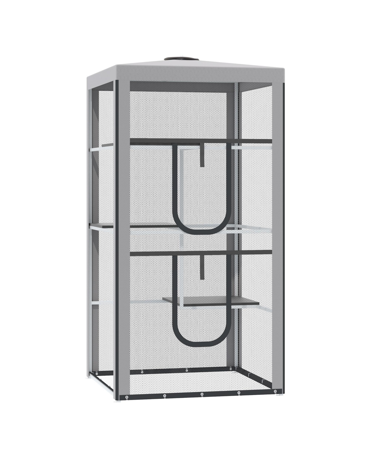 Click here for PawHut Large Outdoor Cat House Indoor Pet Playpen... prices