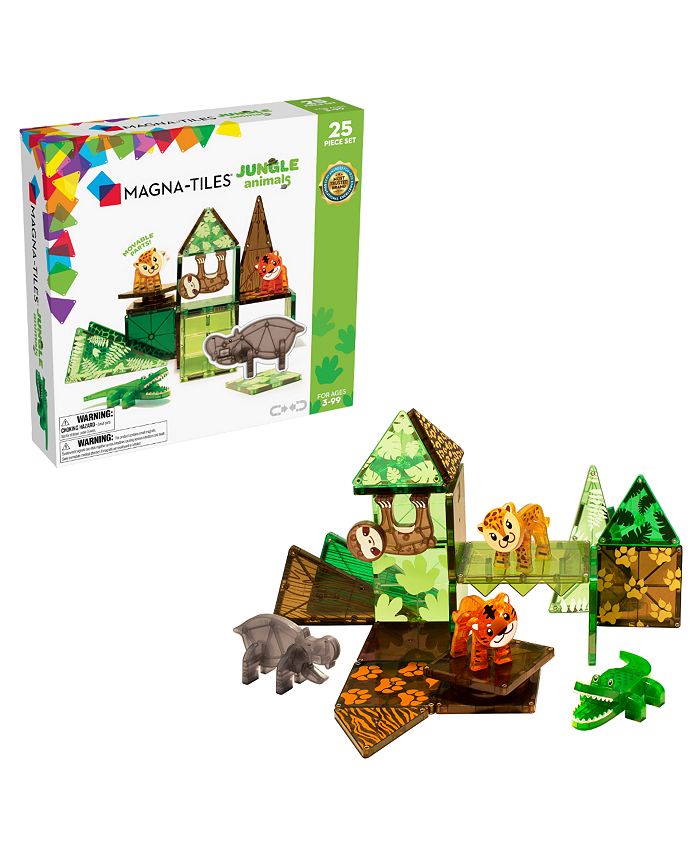 Magna-Tiles® MAGNA-TILESA MAGNA-TILES Jungle Animals 25-Piece Magnetic ...