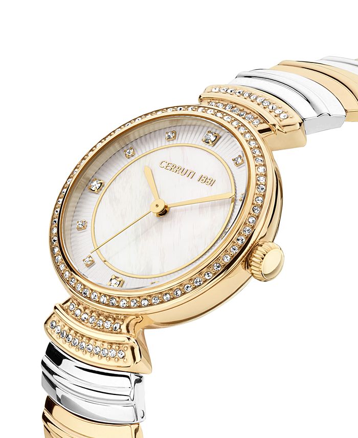 Cerruti 1881 Women's Cerrisi Collection Two-Tone Stainless Steel ...