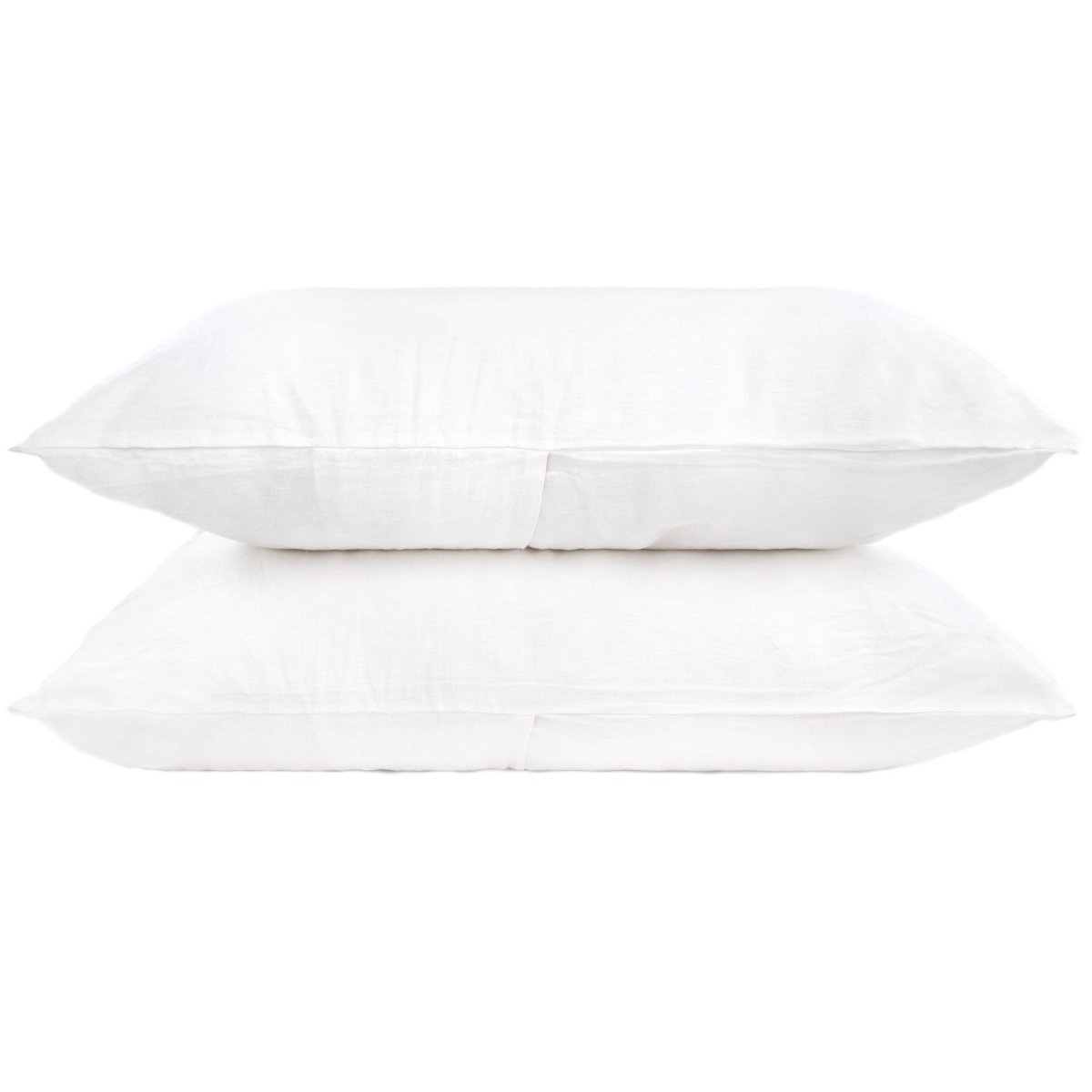 Click here for 100 French Linen Pillowcase Set - King - White prices