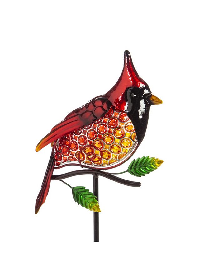 Evergreen Garden Outdoor Decor Solar Garden Stake, Cardinal For Homes ...
