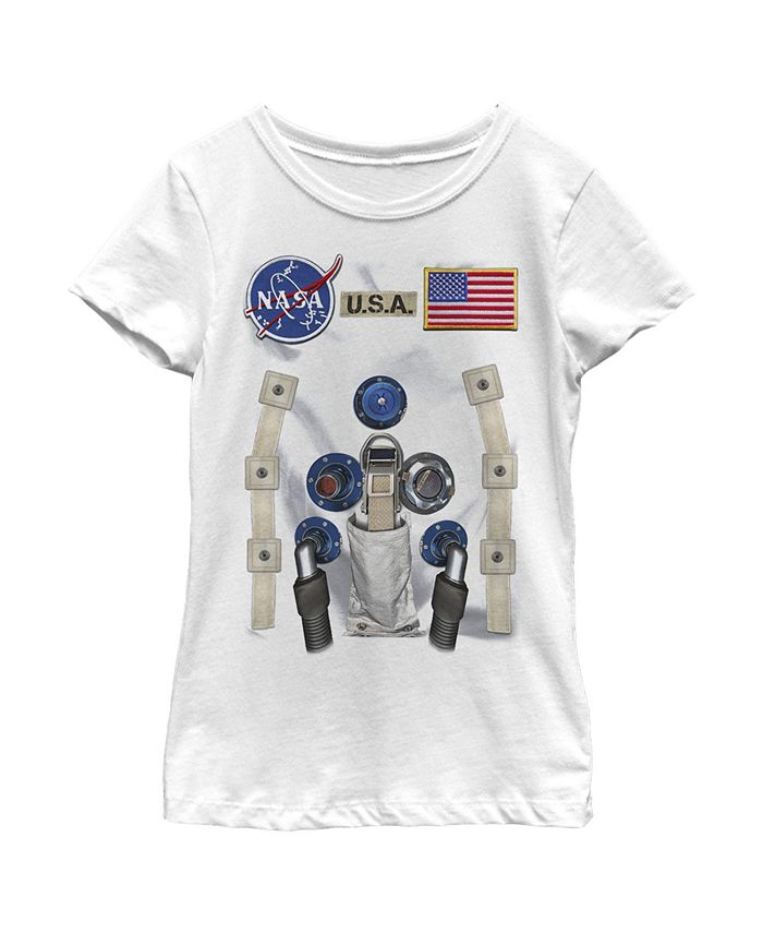 NASA Girl's U.S.A. Astronaut Suit Costume Child T-Shirt - Macy's