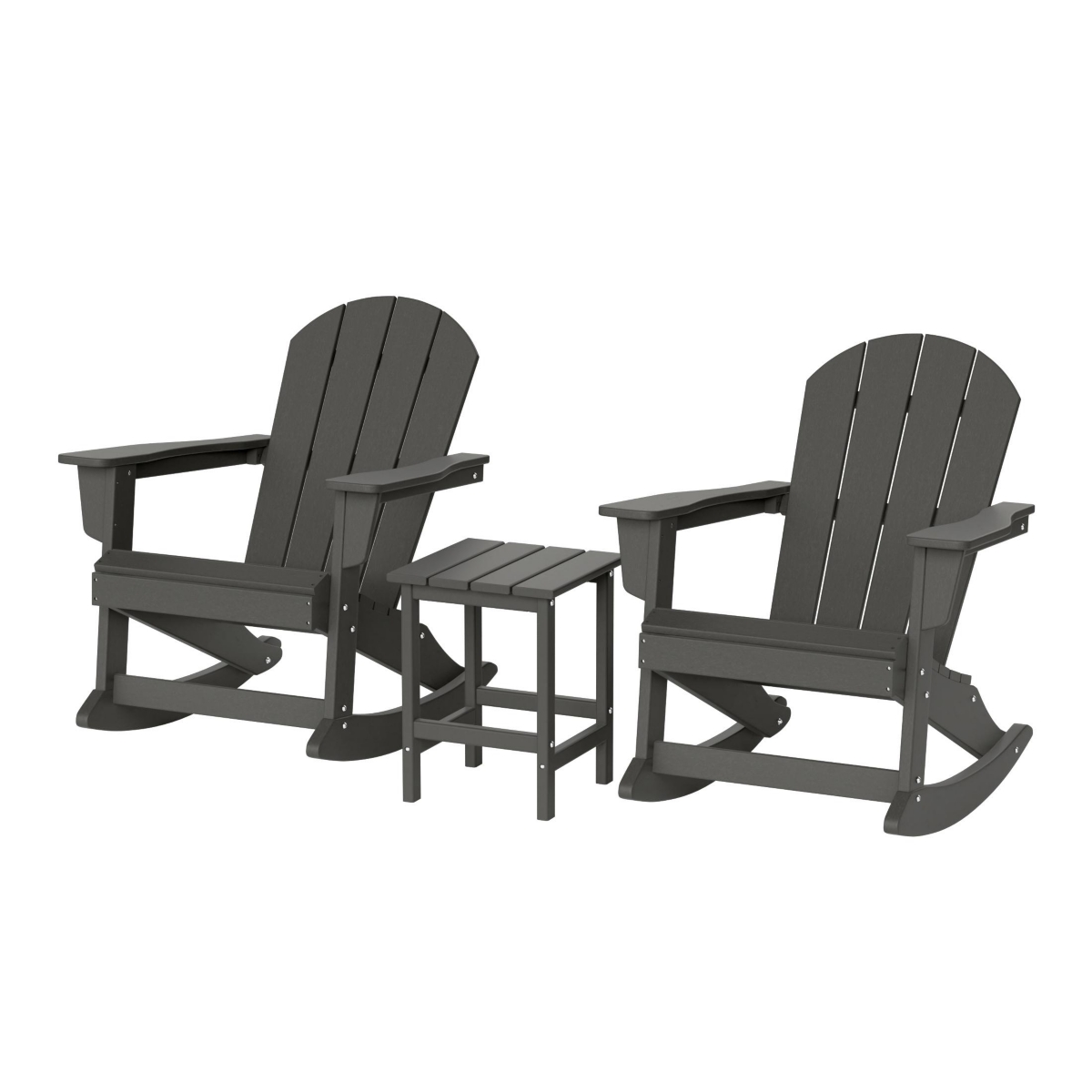 Click here for 3 Piece set Outdoor Patio Poly Adirondack rocking... prices