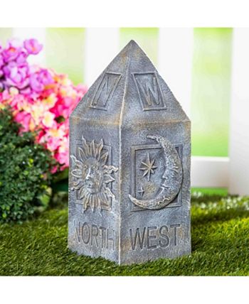 Evergreen 17" Garden Totem, Compass - Macy's