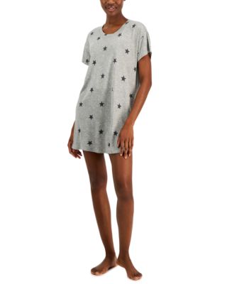 Jenni Women's Short-Sleeve Printed Sleepshirt, Created for Macy's - Macy's