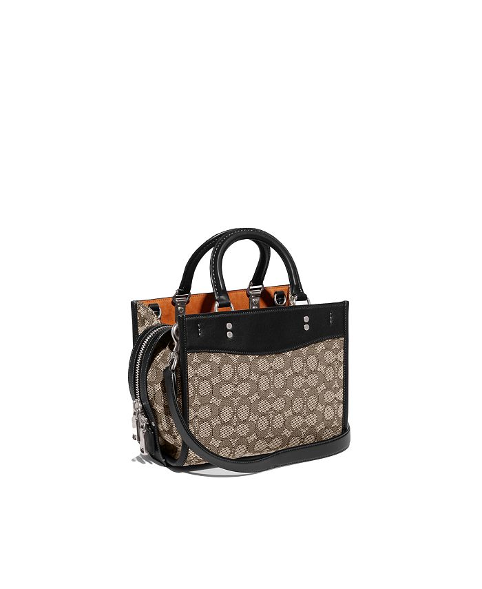 COACH Rogue 25 in Signature Textile Jacquard Satchel Bag - Macy's