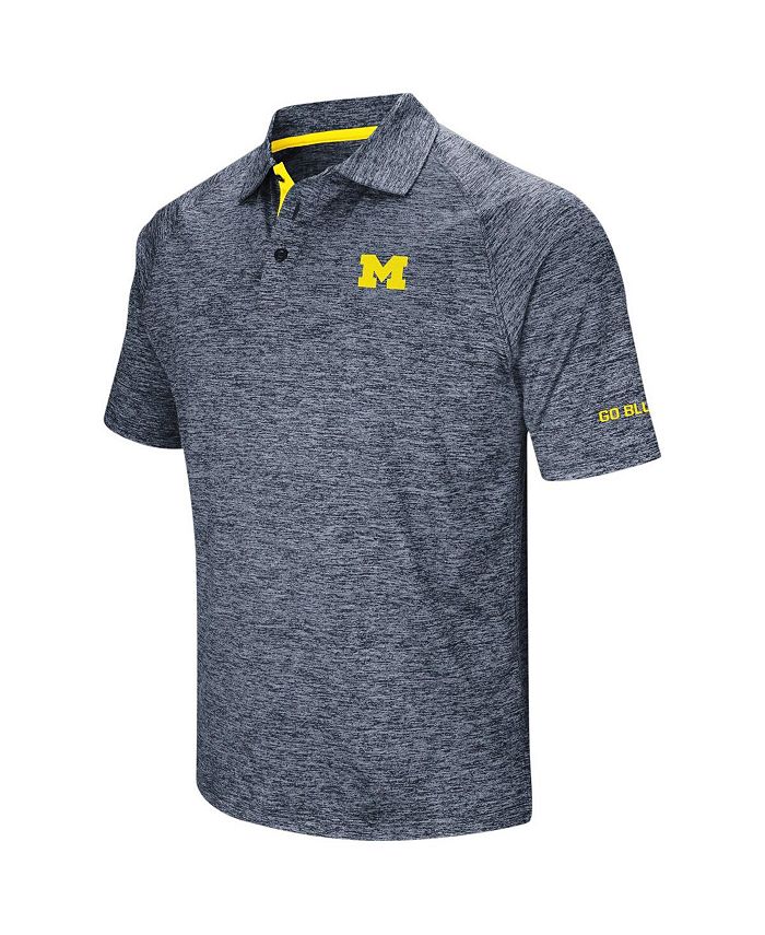 Colosseum Men's Navy Michigan Wolverines Big and Tall Down Swing Polo ...