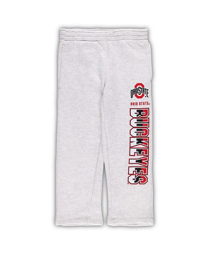 Outerstuff Preschool Boys and Girls Heather Gray, Scarlet Ohio State ...
