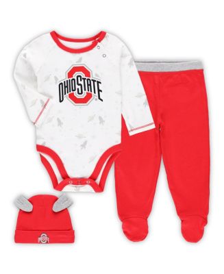 Newborn and Infant Boys and Girls Scarlet, White Ohio State Buckeyes ...