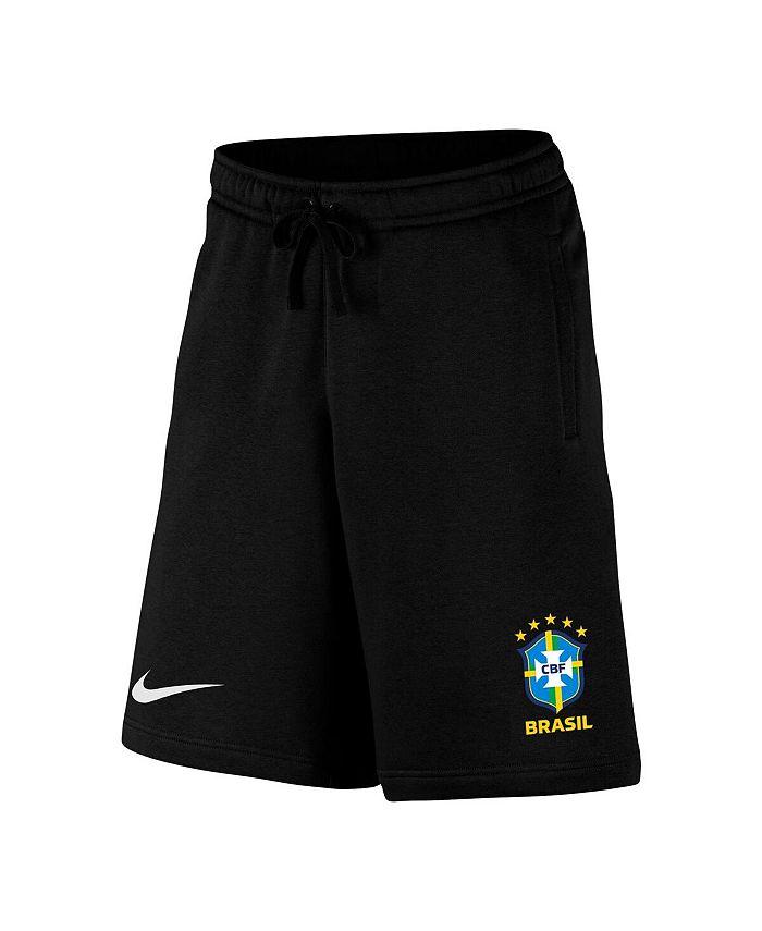 Nike Men's Black Brazil National Team Club Fleece Shorts - Macy's
