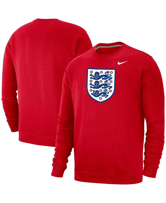 Nike Men's Red England National Team Fleece Pullover Sweatshirt - Macy's