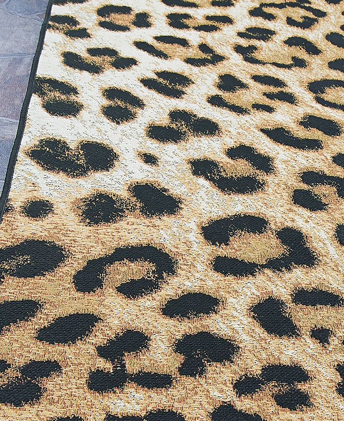 Couristan Dolce Amur Leopard 8'1" x 11'2" Area Rug - Macy's