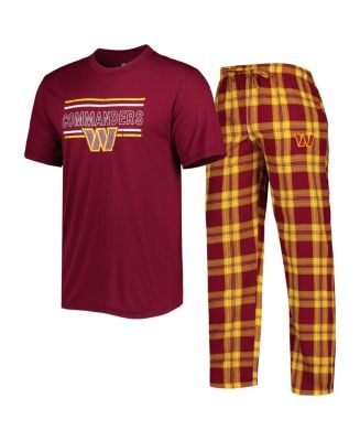 Men's Concepts Sport Burgundy, Gold Washington Commanders Badge Top and ...