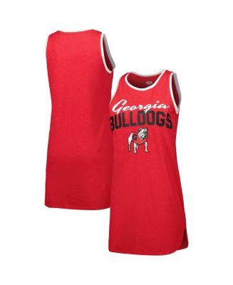 Women's Concepts Sport Red Georgia Bulldogs Tank Nightshirt - Macy's